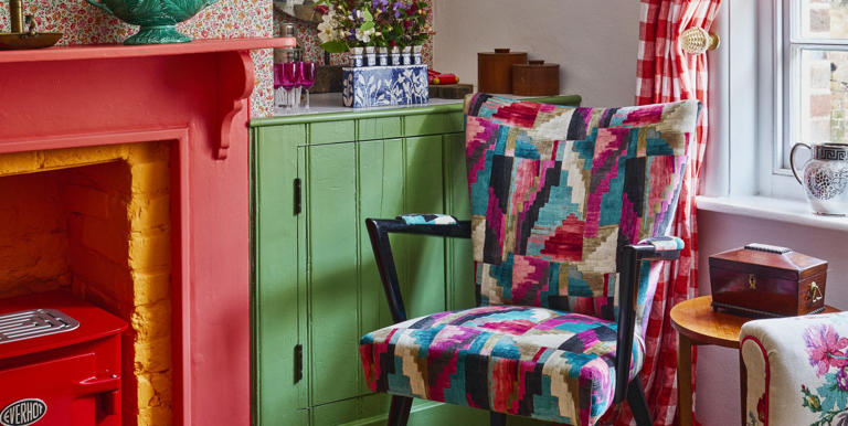 This maximalist one-bedroom cottage is full of small space ideas to steal