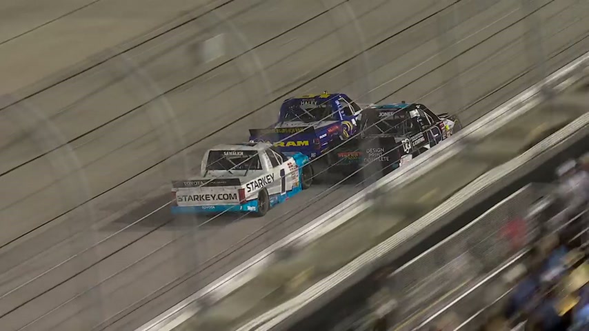 Watch out! Sawalich gets loose, spins for a caution