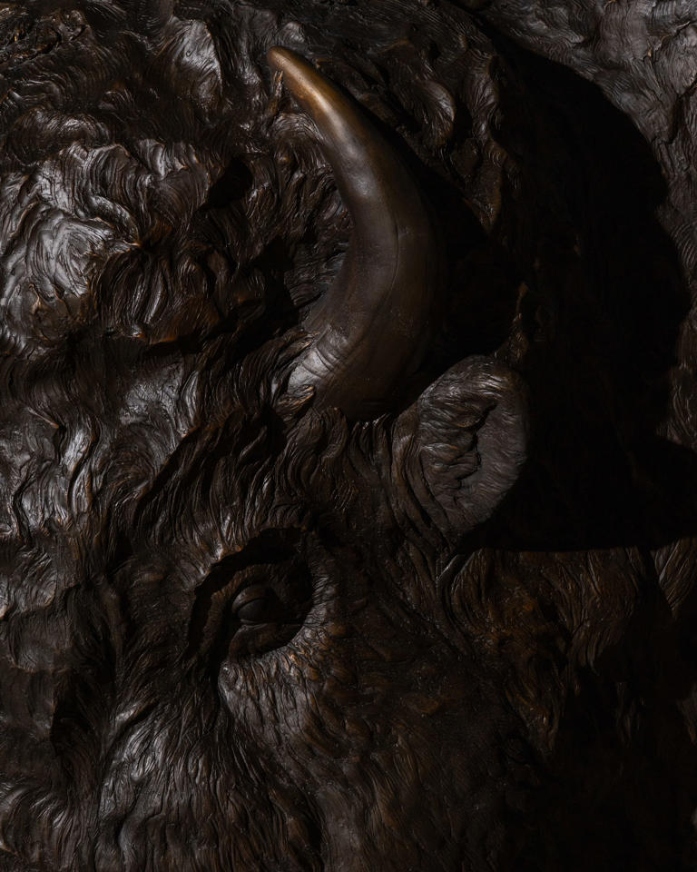 Smithsonian brings bison back to the National Mall with gigantic statues