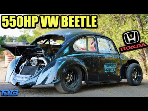 Five hundred horsepower VW Bug features big turbo mayhem