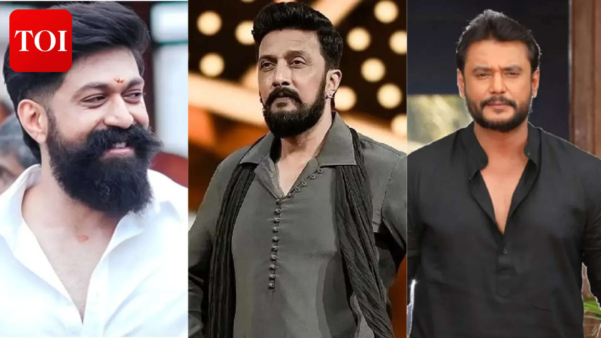 Sandalwood stars like Yash, Kiccha Sudeep and Darshan who started their ...