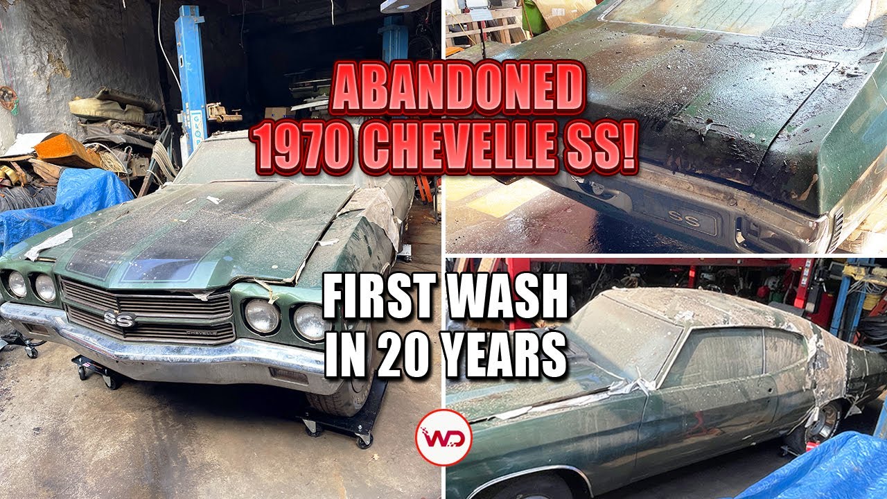 Abandoned 1970 Chevelle SS gets first wash in 20 years