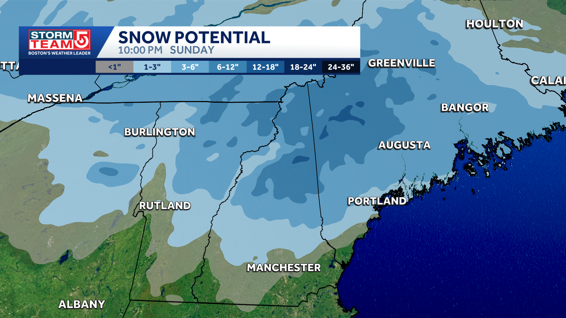 Tracking chance of snow in Mass. on Monday