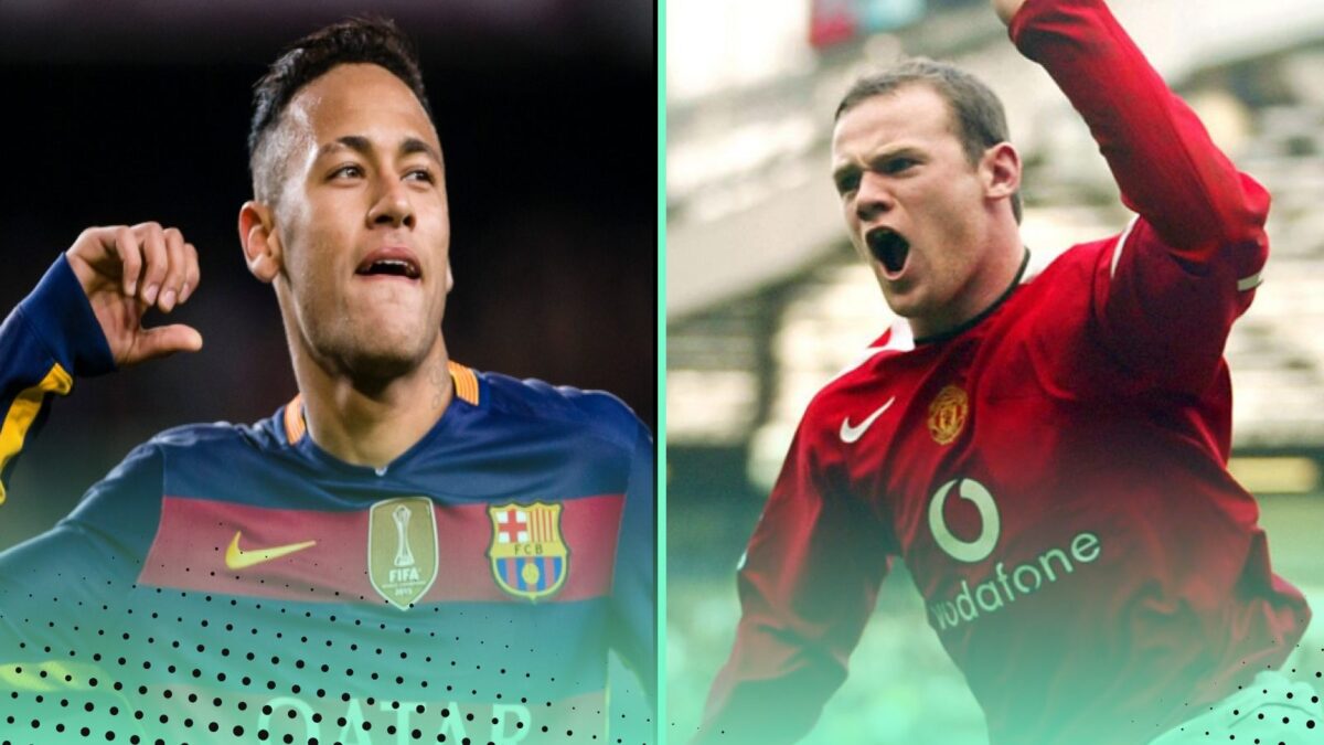 Comparing Neymar’s Barca & PSG stats with Wayne Rooney’s at Man Utd