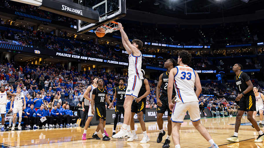 Florida's Olivier Rioux makes March Madness history in Gators' blowout win