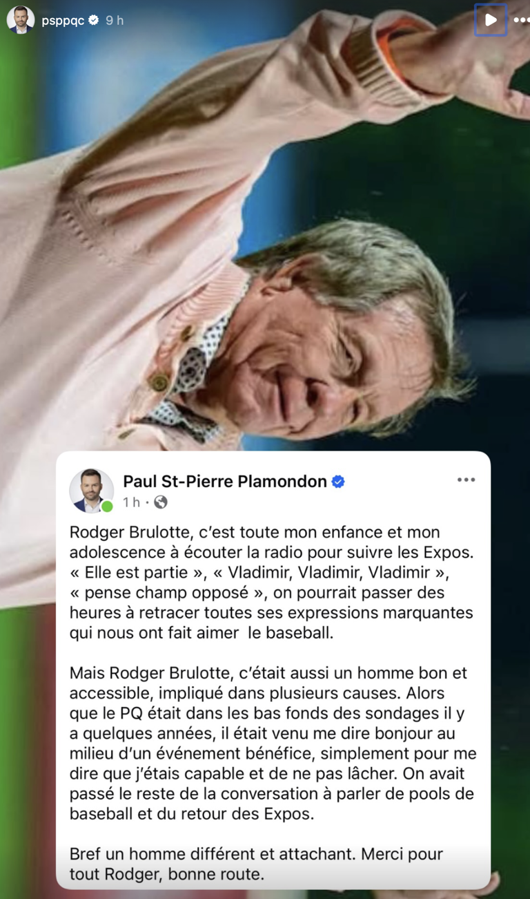 Une pluie d’hommages pour Roger Brulotte