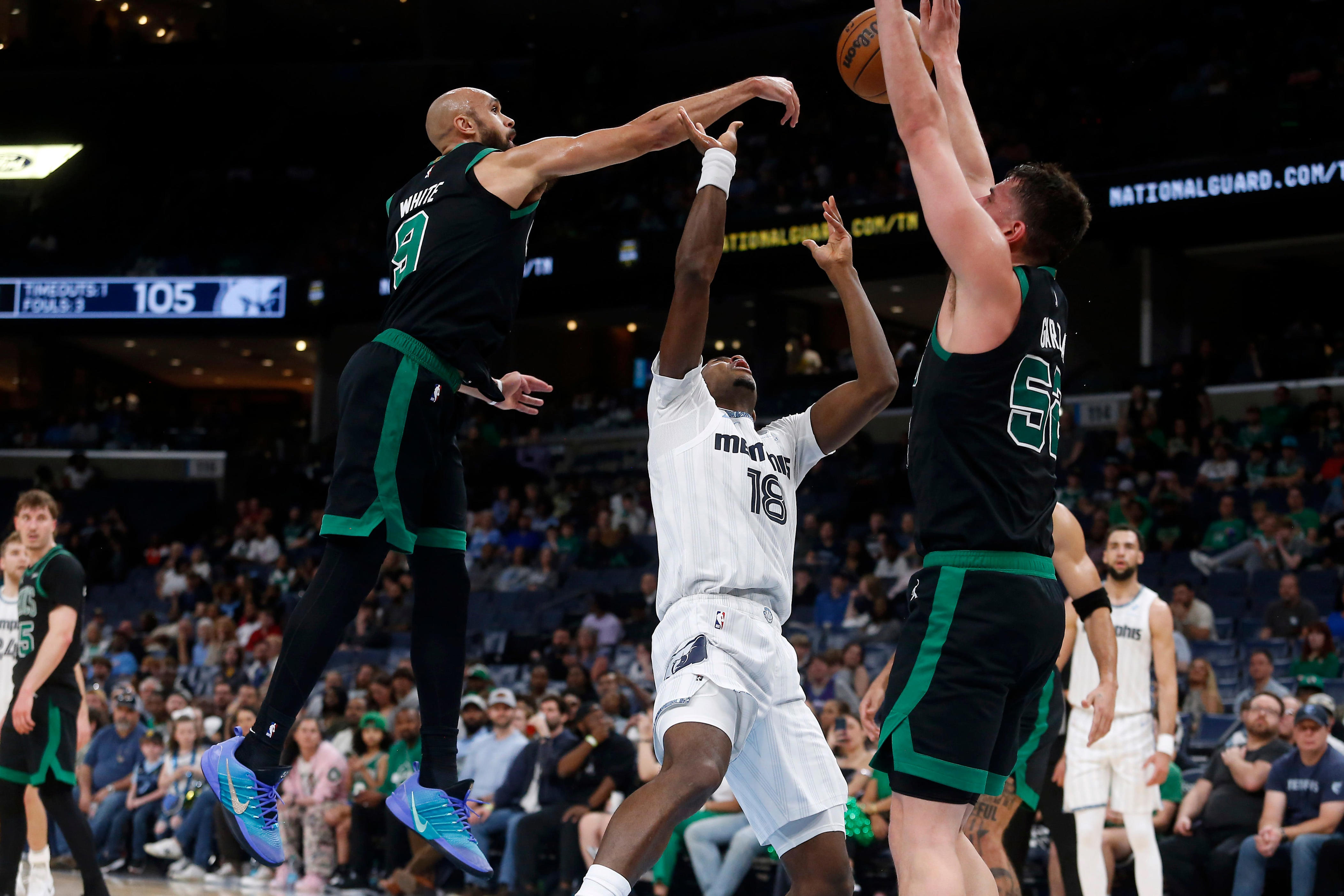 Derrick White on playing all of fourth, Luka Garza helping Boston ...