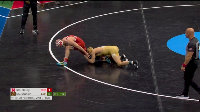 141 lb 3rd place, Luke Stanich, Lehigh vs Brock Hardy, Nebraska
