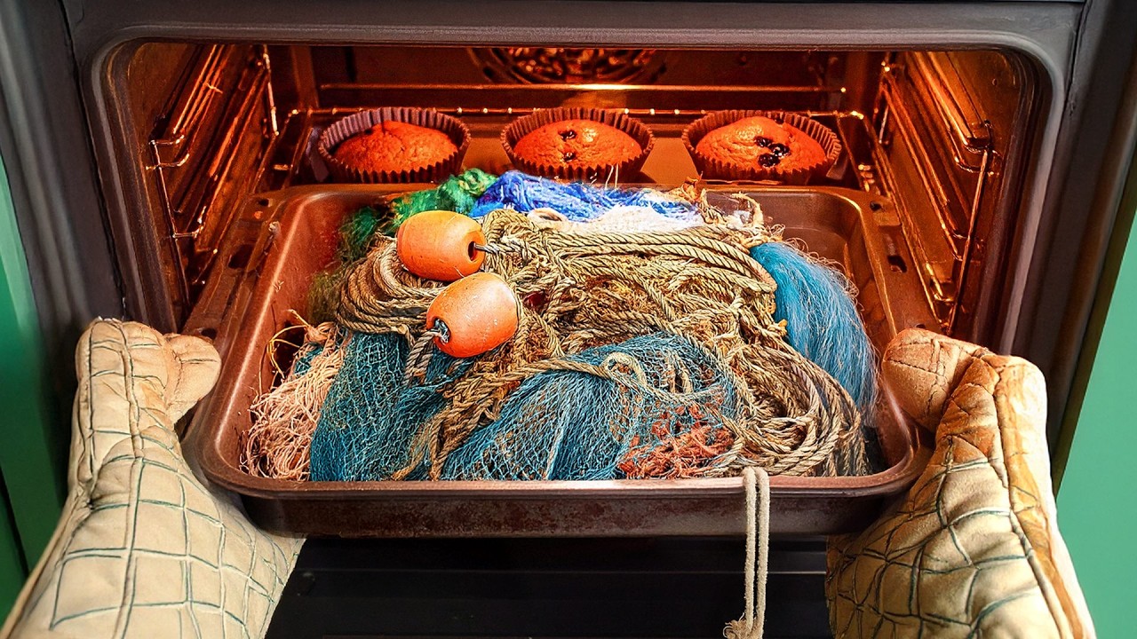 Recycling ghost fishing nets