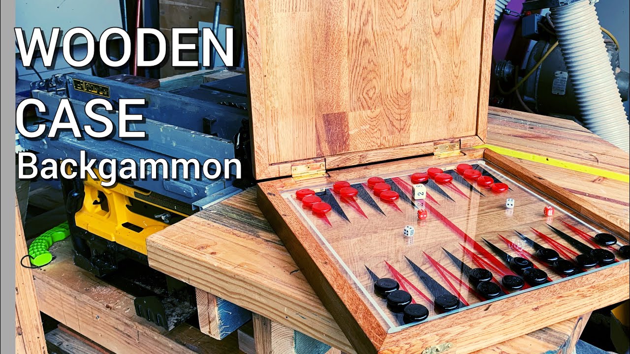 I built a wooden case for a glass backgammon game 🎲