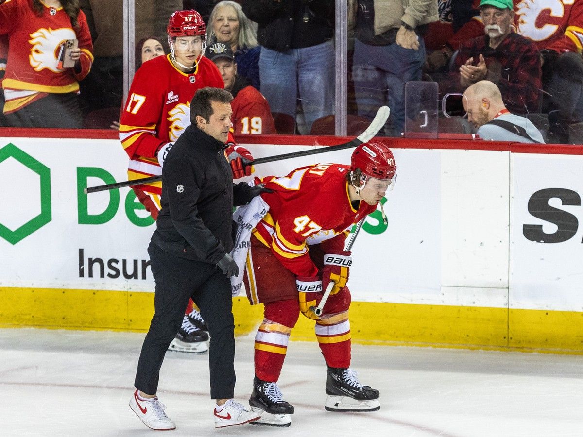 Panthers' AJ Greer faces disciplinary hearing for hit on Flames' Connor ...