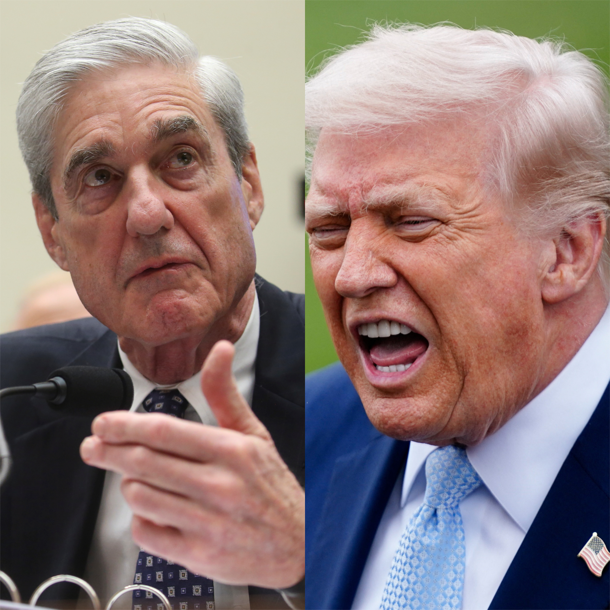 Trump says he's glad about Robert Mueller's death as foes pile on