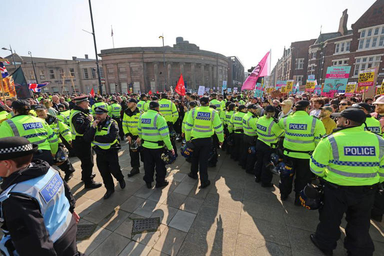 Arrests made after UKIP march in Liverpool city centre