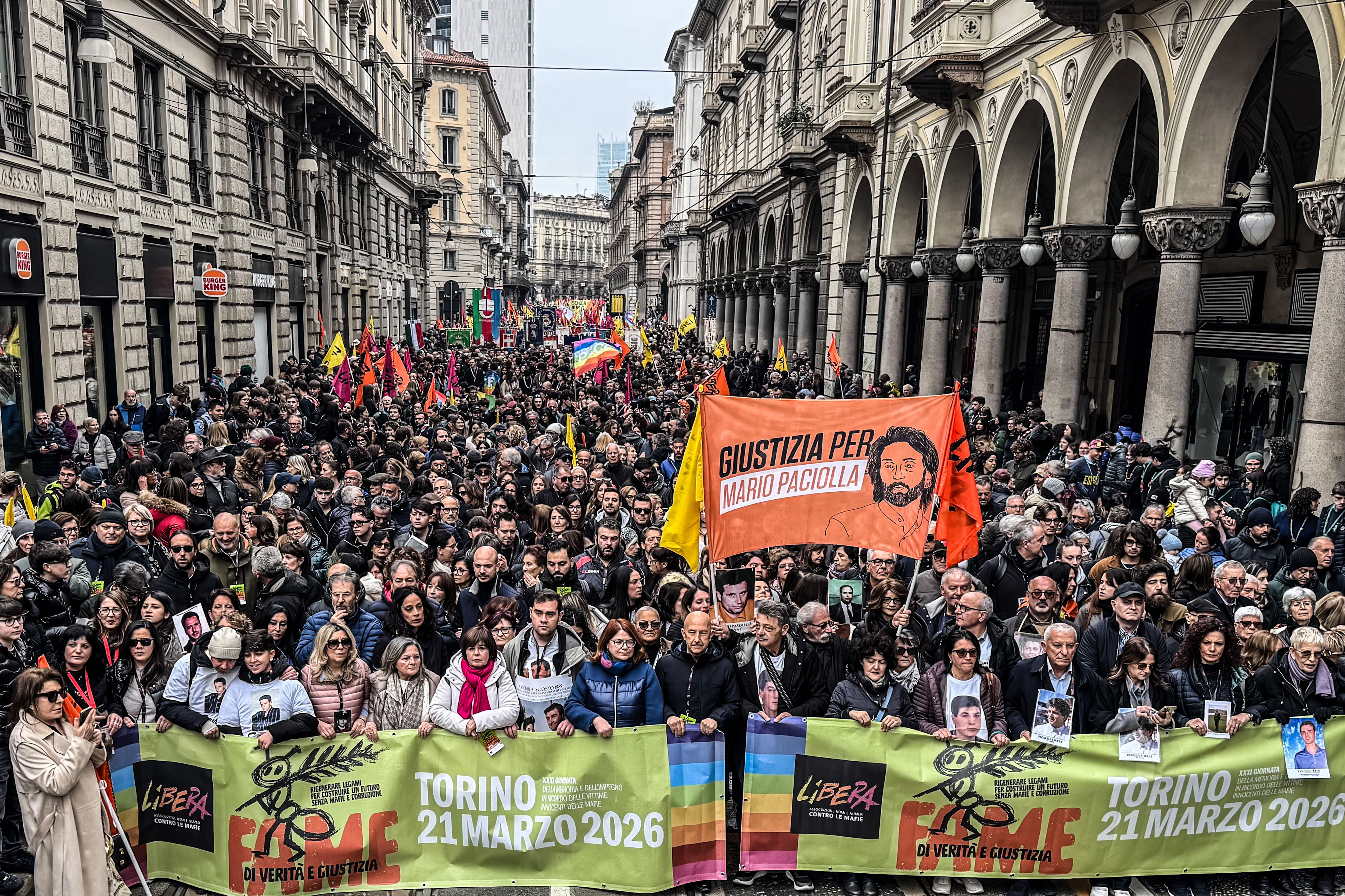 Mafia, oltre 50mila persone al corteo di Libera a Torino per la ...