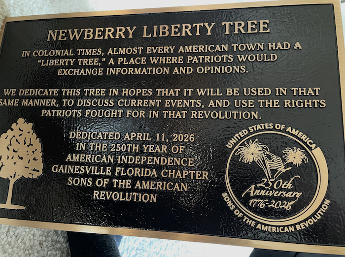 City of Newberry and Gainesville Sons of the American Revolution to ...