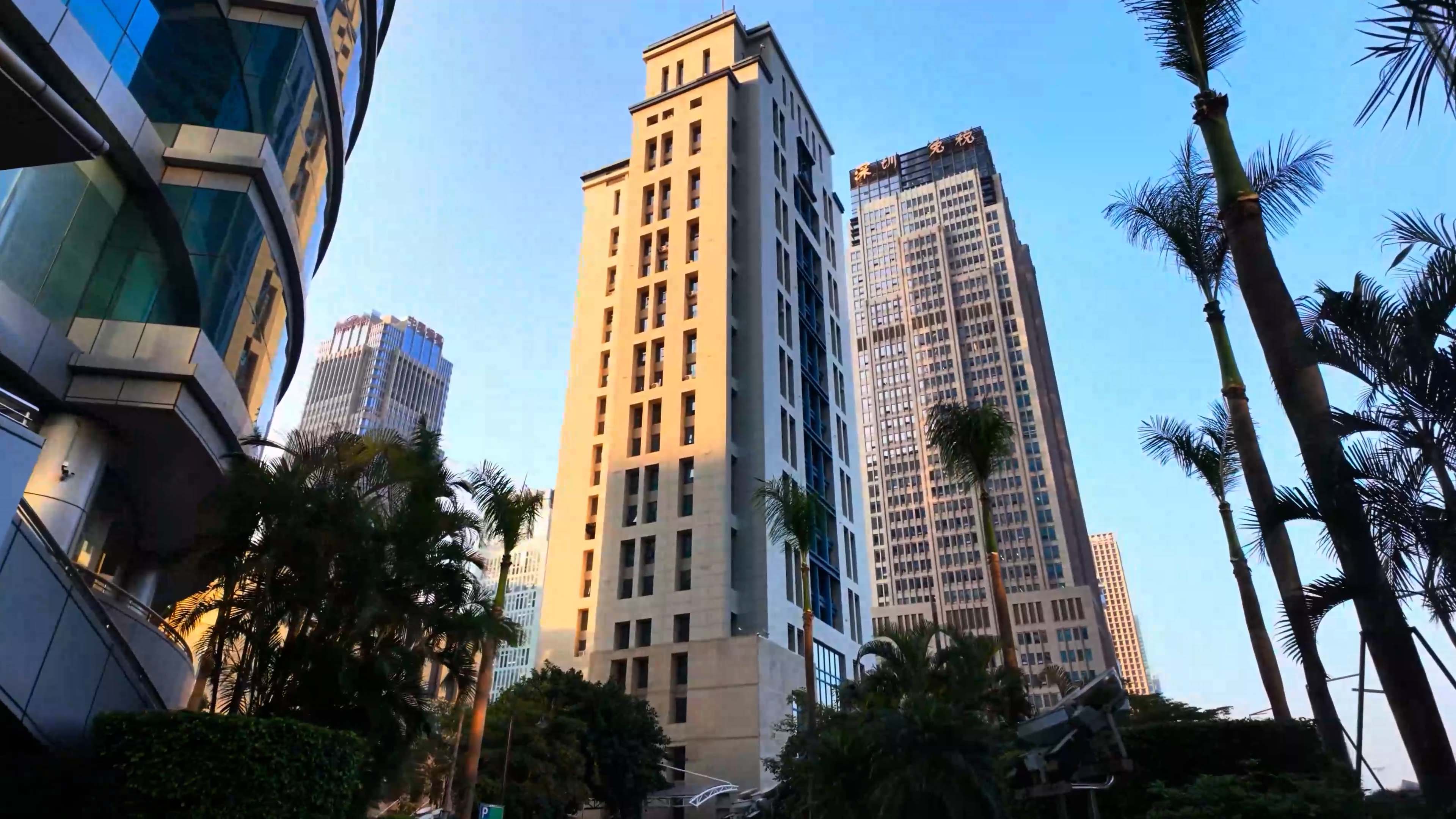 High rise buildings support dense urban populations, China