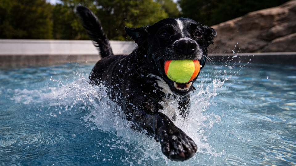 Dogs in slow motion 1000FPS pure joy and action