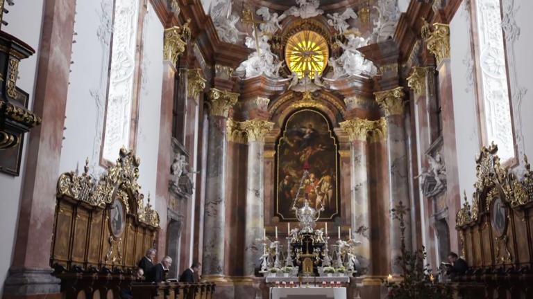 Altenburg Abbey crypt in Austria reveals stunning art of life and death