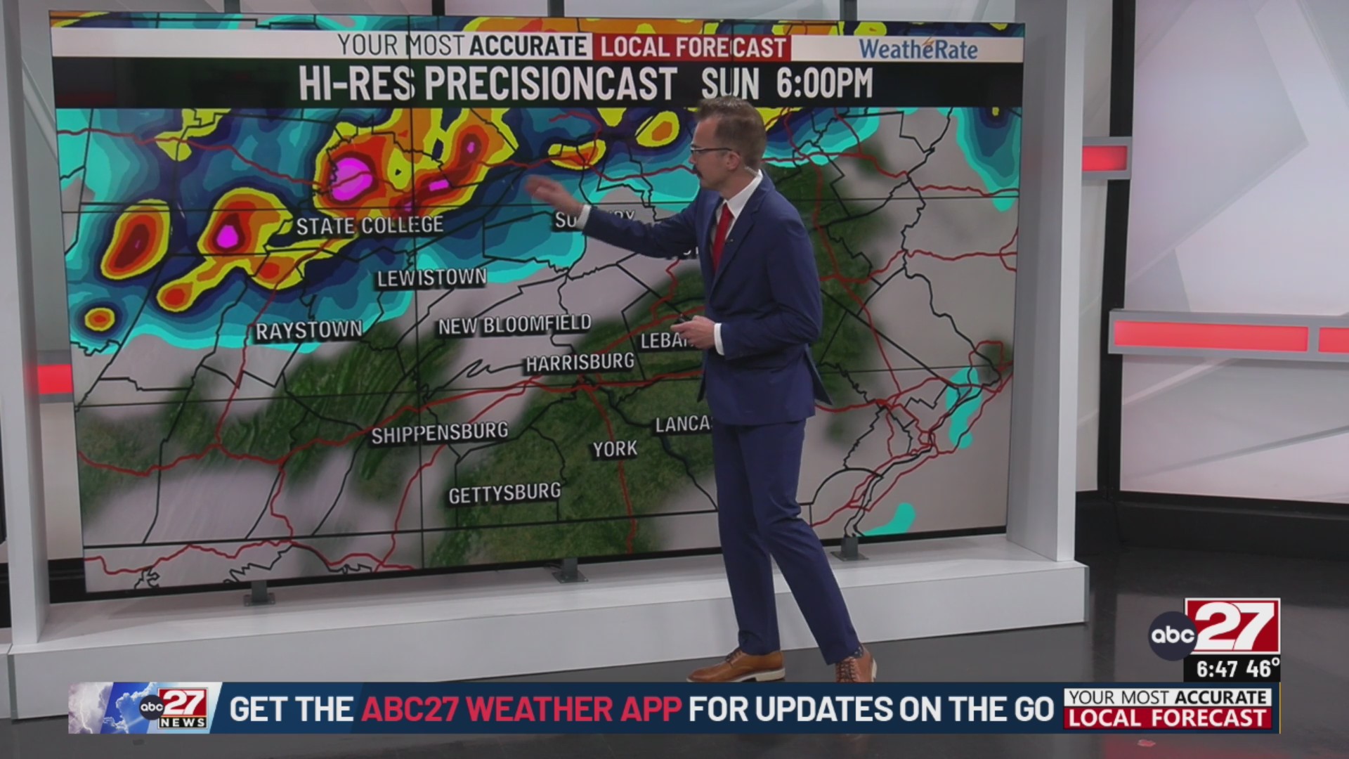 Michael's Sunday 6am forecast