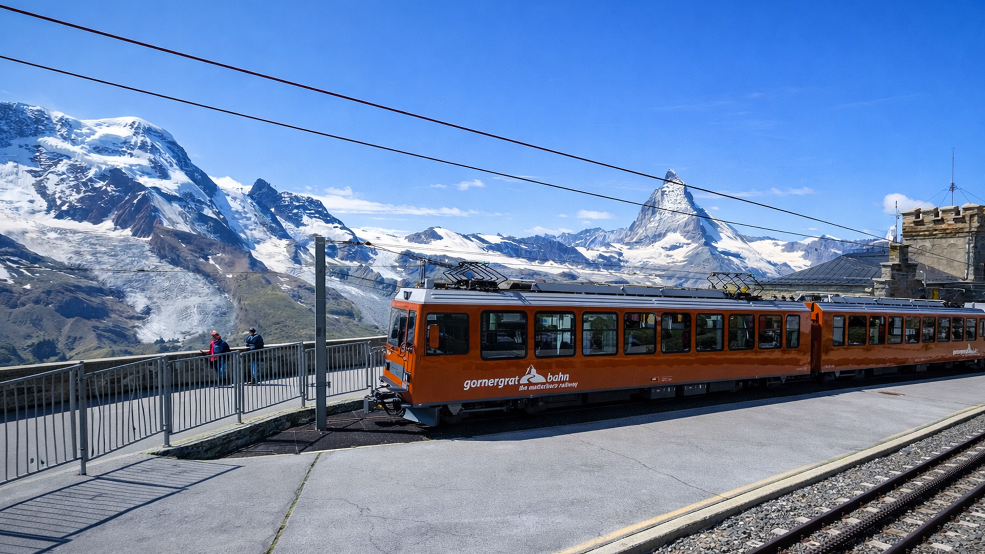 Gornergrat Bahn Switzerland scenic alpine railway ride (4K)