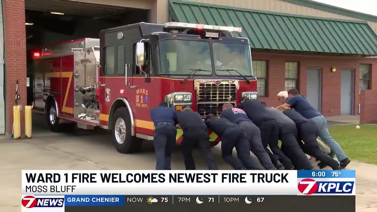 Ward 1 firefighters push in new $1 million fire truck