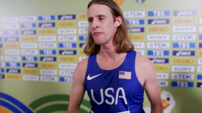 Cole Hocker after Worlds 3,000m final
