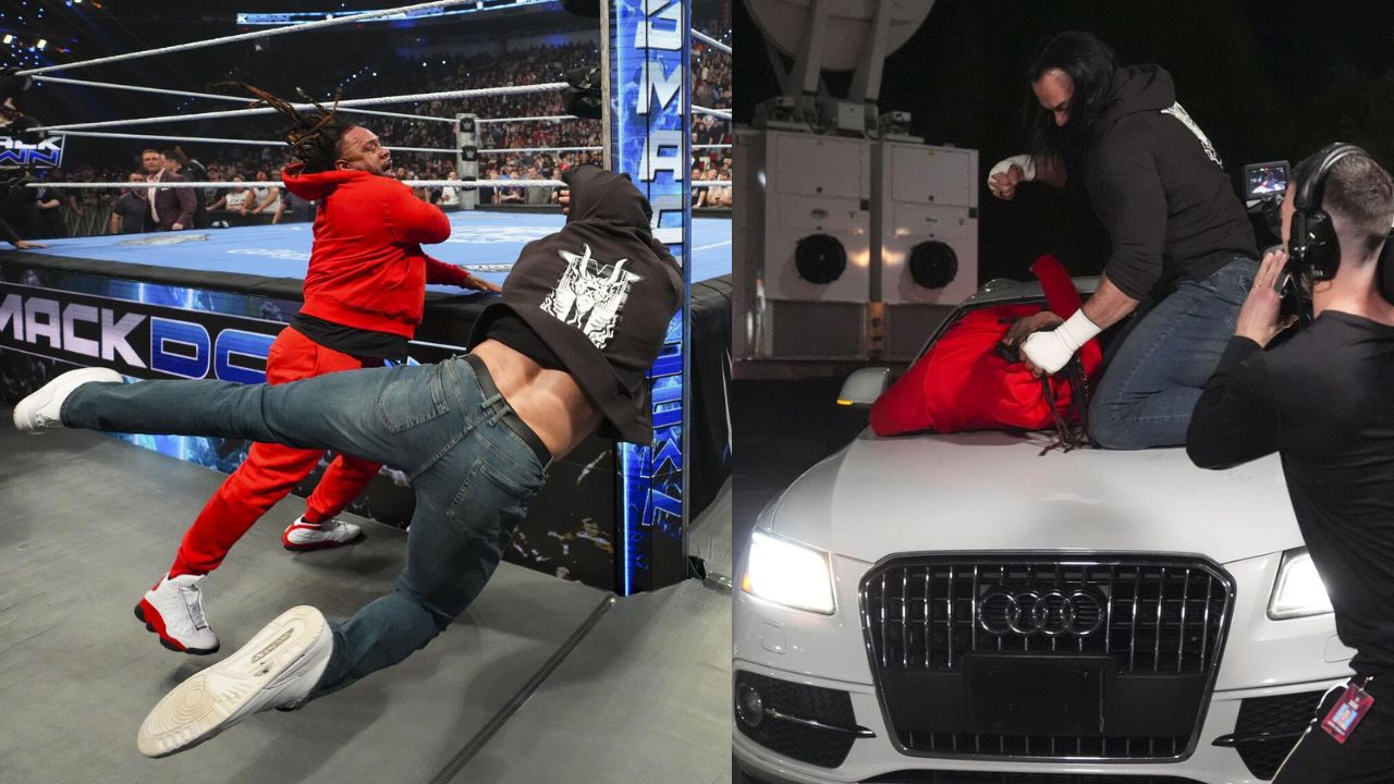 WWE SmackDown 3/20: Drew McIntyre and Jacob Fatu fall off a scaffold ...