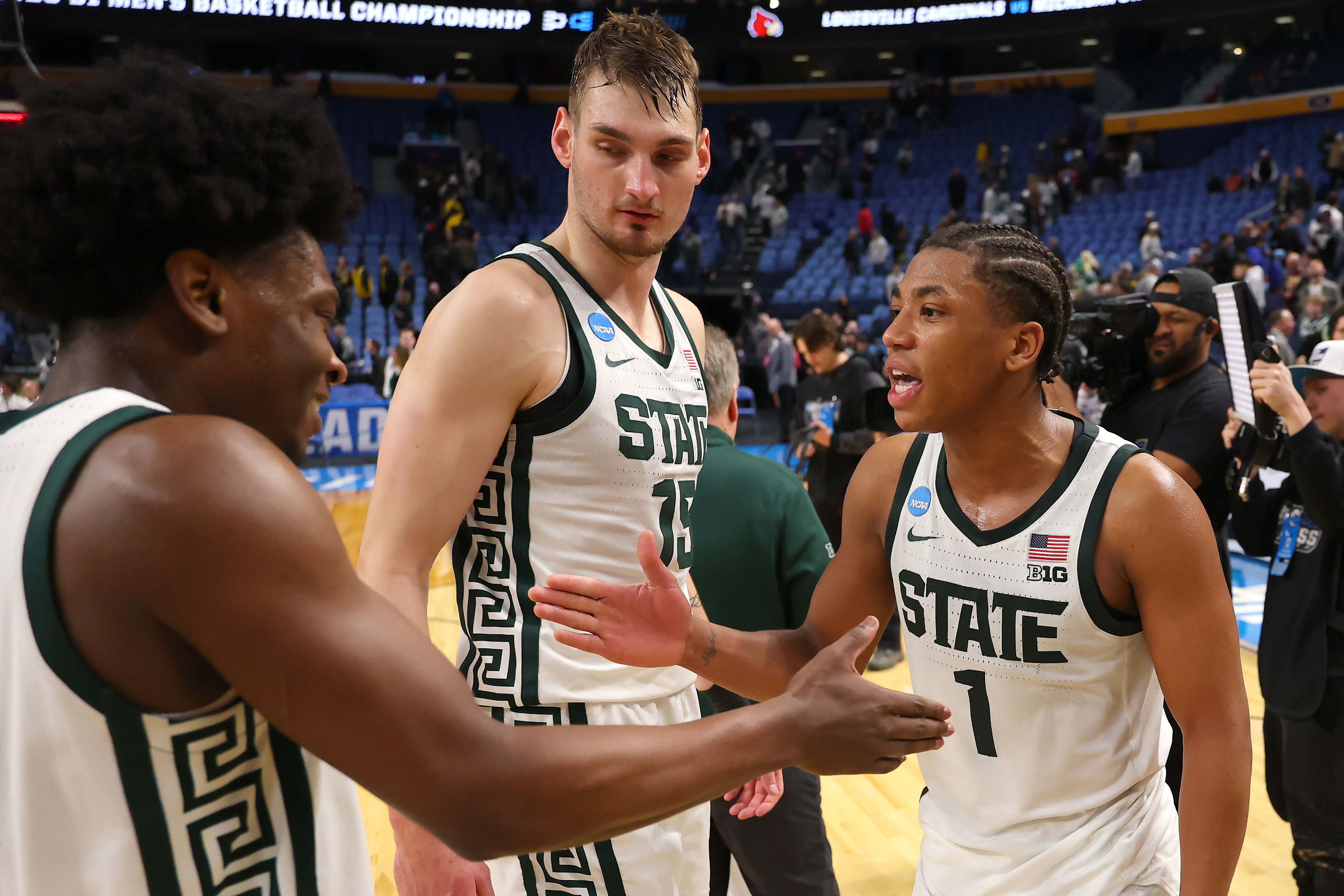 Michigan State star makes NCAA history against Louisville
