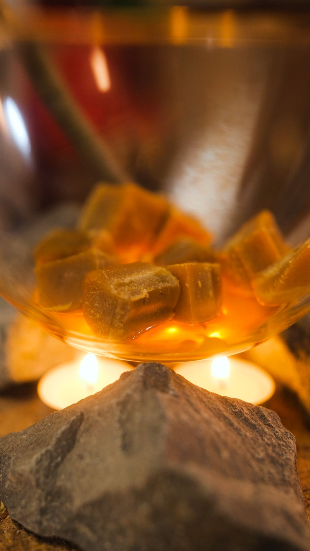 All-natural beeswax candle creations