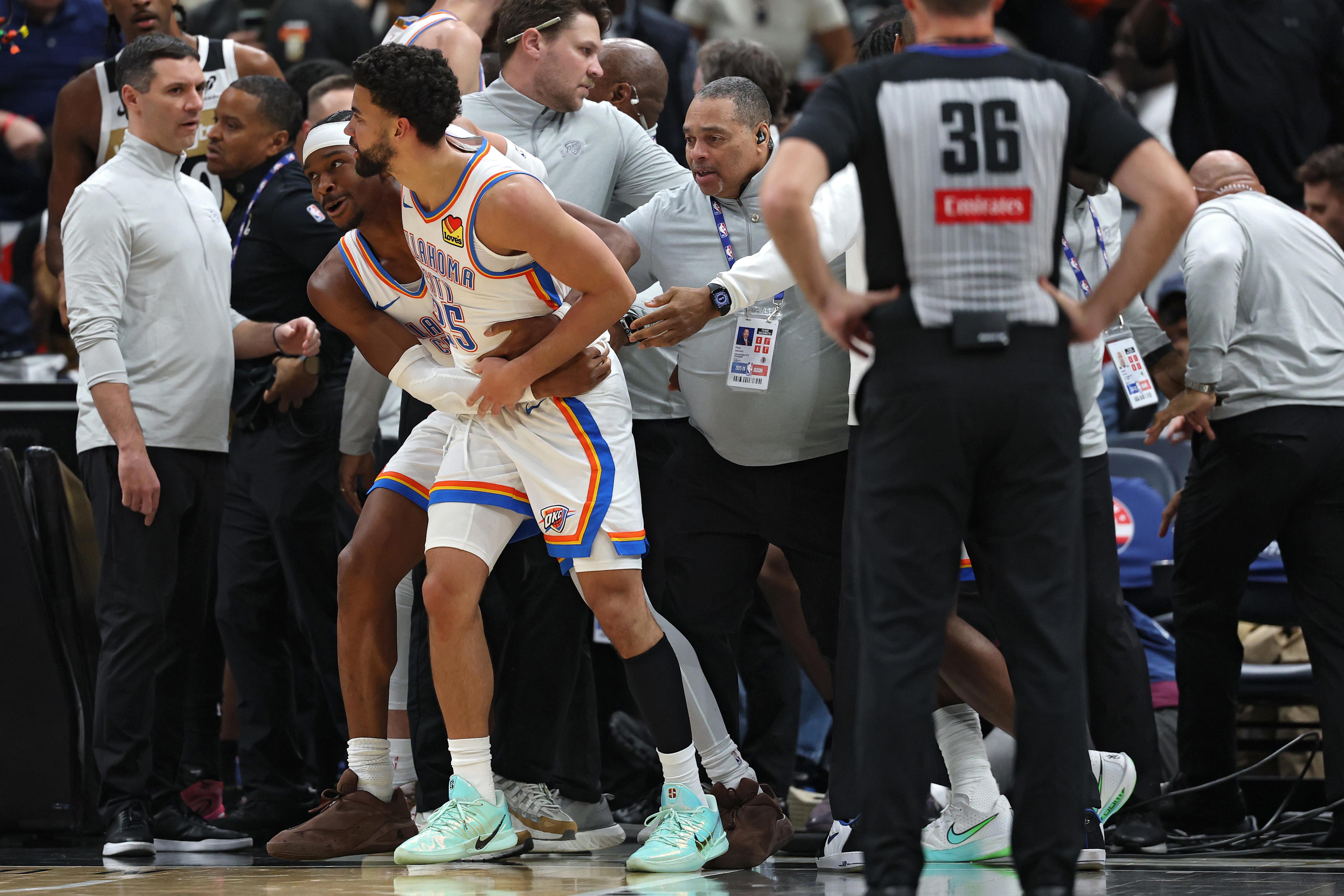 NBA referee explains ejections in Thunder-Wizards altercation