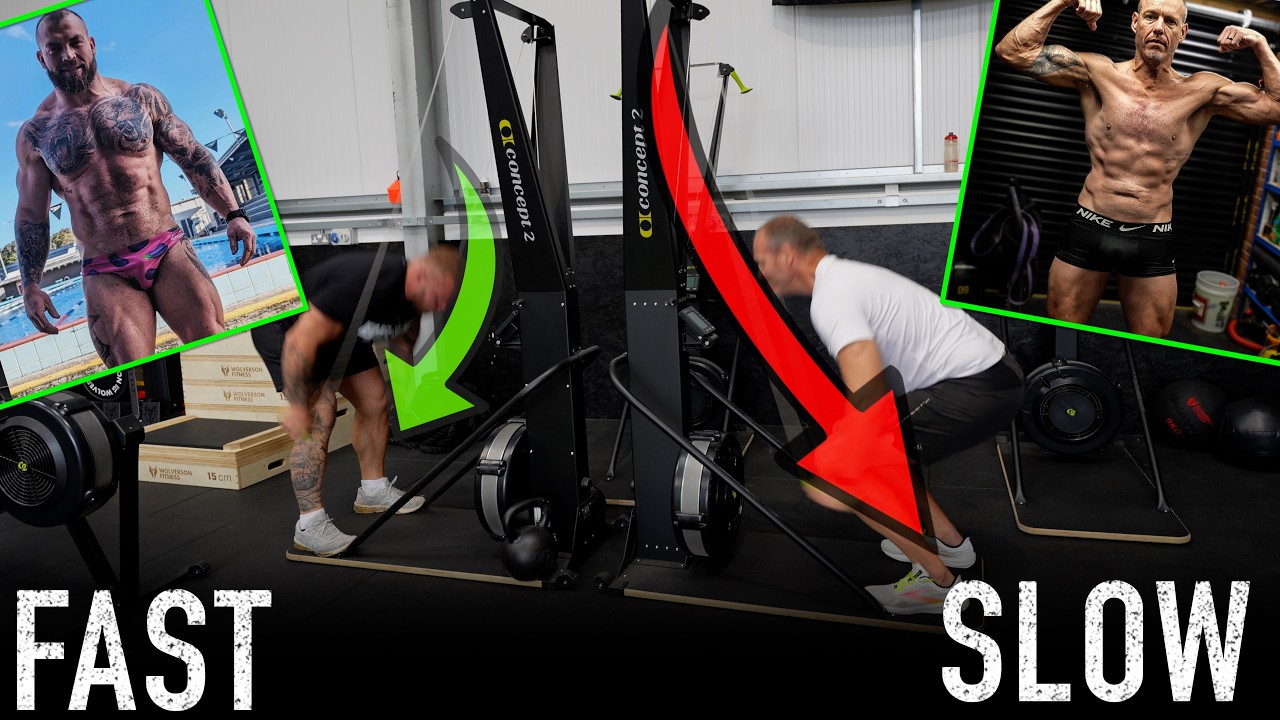 Ski erg training session with the fastest in the world