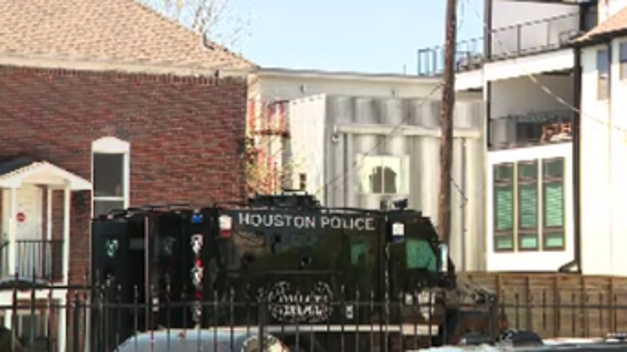 SWAT scene underway near Houston's Washington Avenue following shooting