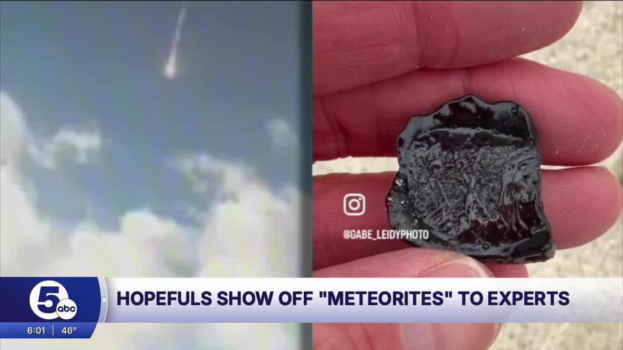 Hopefuls in Northeast Ohio show off 'meteorites' to experts