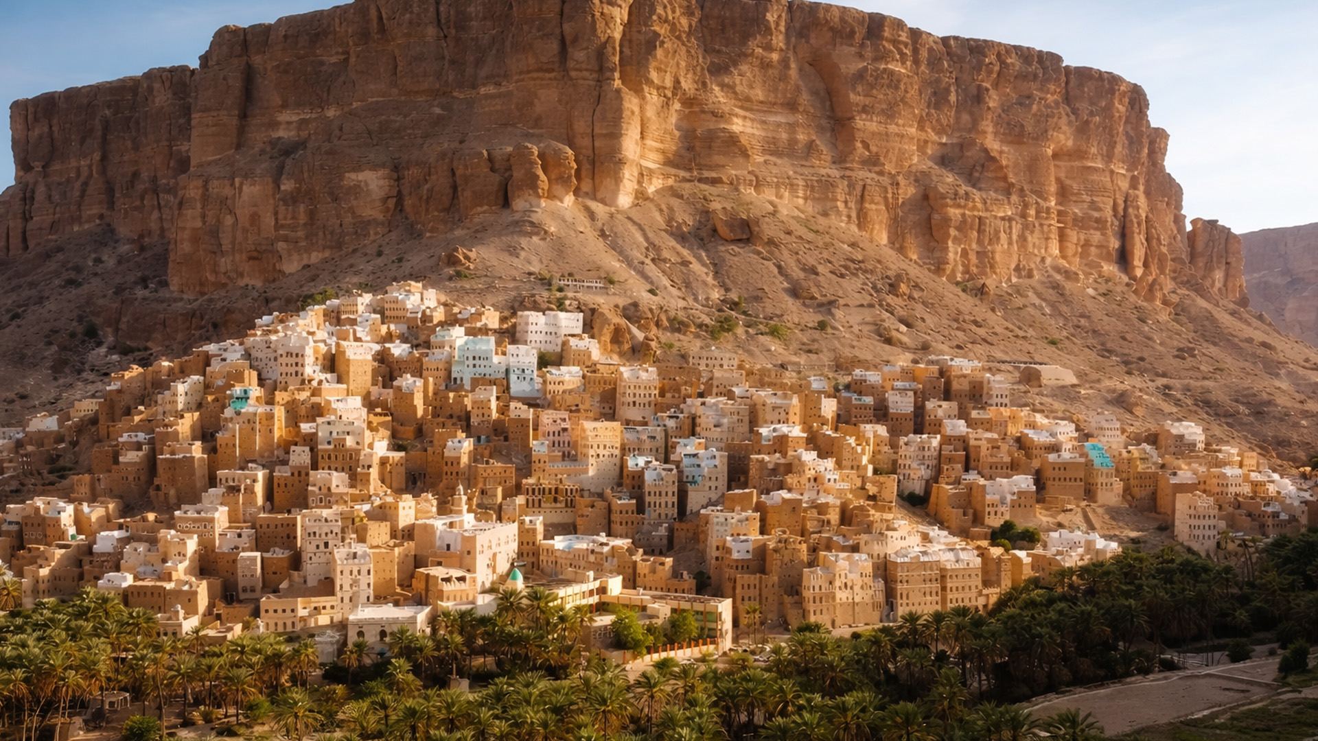 Where every building follows the rock