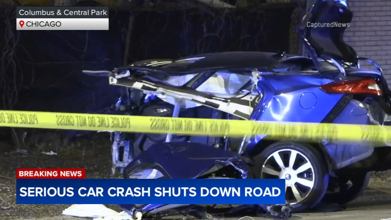 Crash rips car in half on Chicago's Southwest Side; police say 2 ...