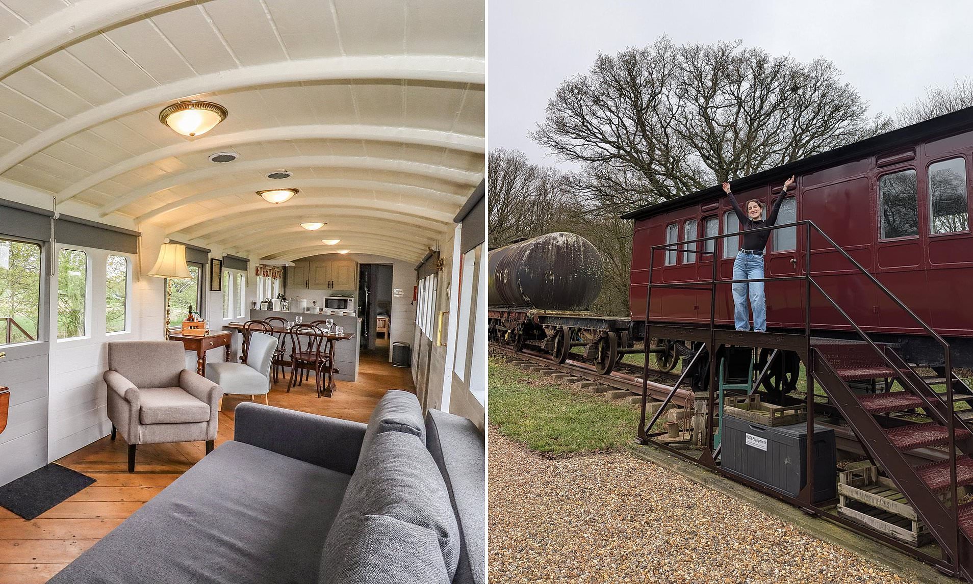 Next stop Essex! The converted train carriage hideaway ideal for a ...