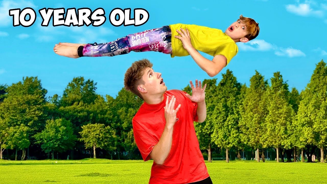 Adult gymnast competes against a talented ten year old