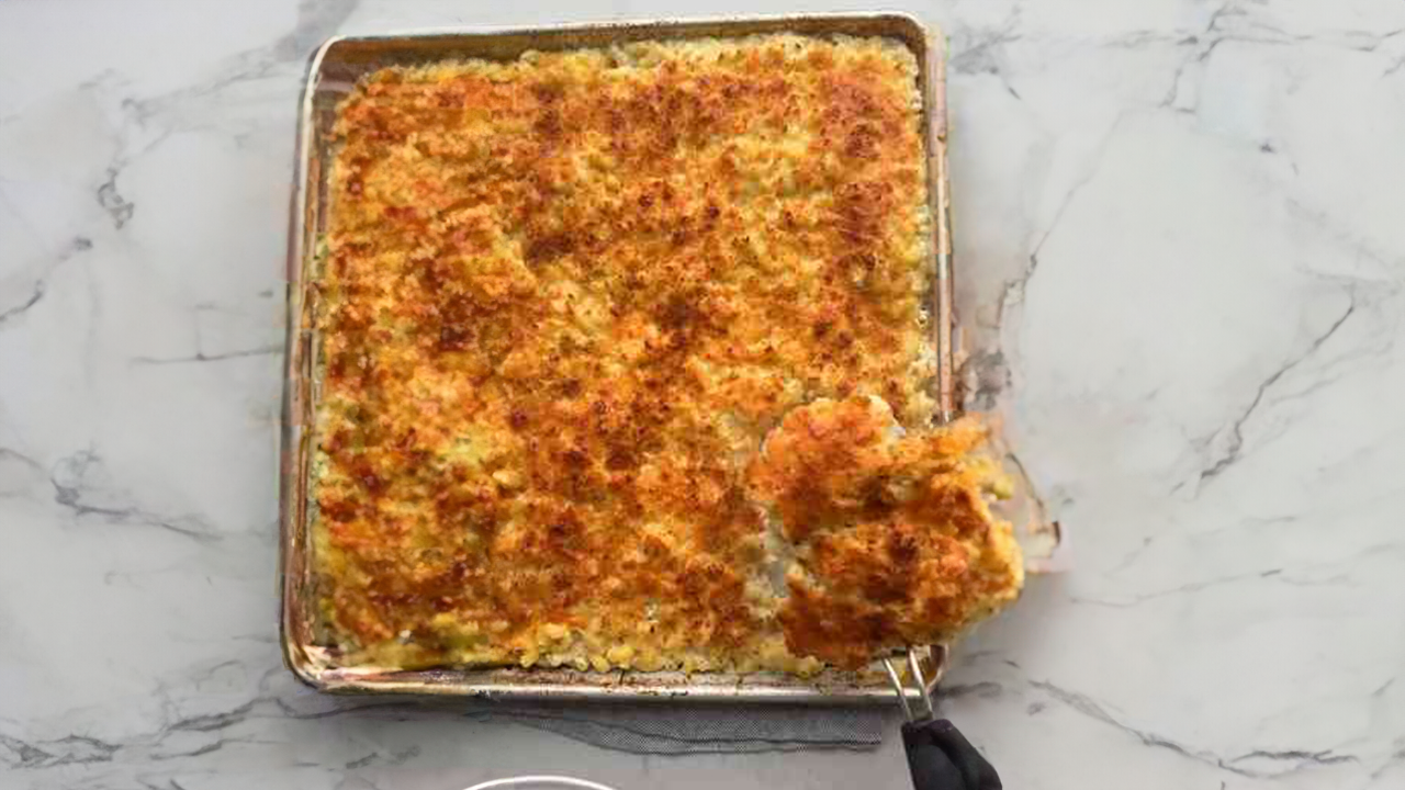 Sheet pan mac & cheese made easy