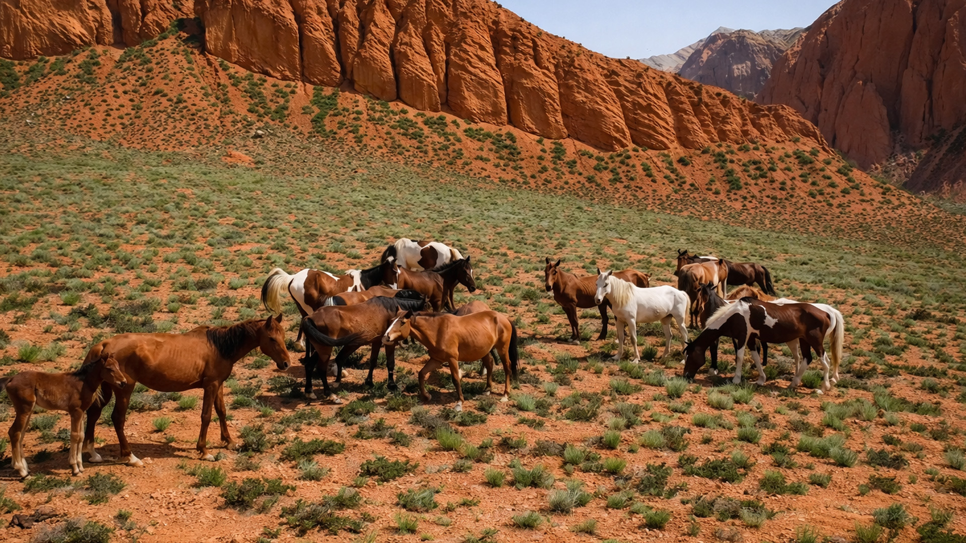What keeps these horses from leaving?
