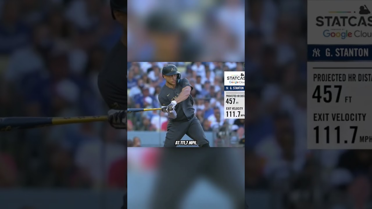 The time Giancarlo Stanton hit a ball so hard it changed shape
