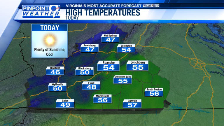 Pinpoint weather: Pleasant conditions this weekend