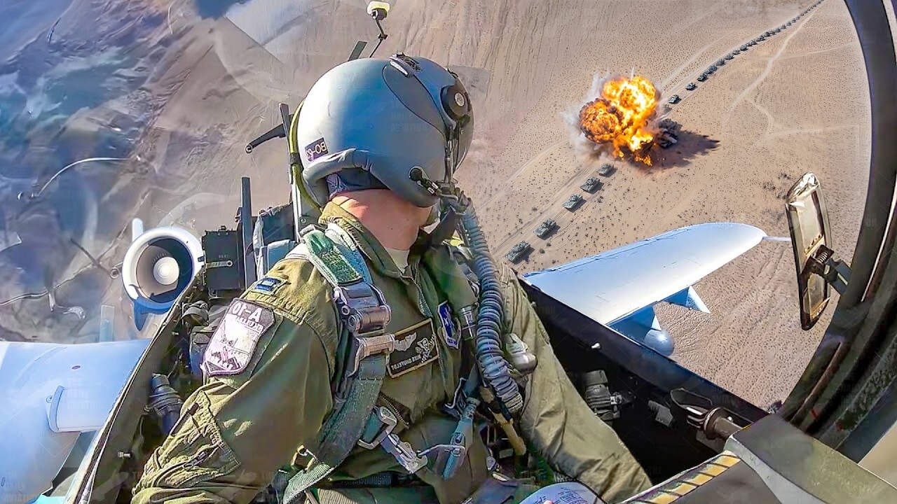 How skilled US A-10 pilot destroys ground targets with scary precision