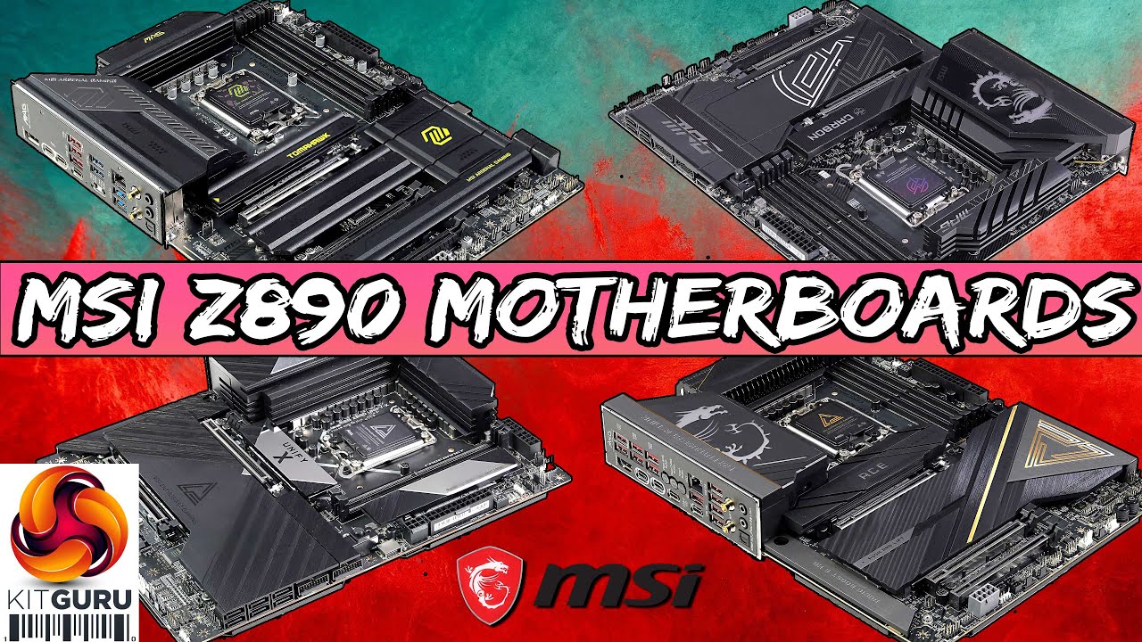 New MSI Z890 motherboard roundup - Core Ultra 2 series ready