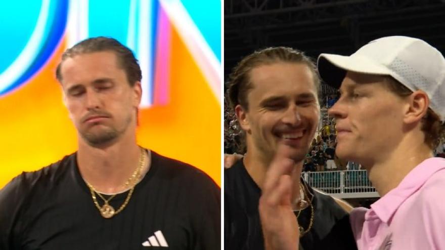 Zverev sconsolato, Sinner: "Hai giocato bene". La risposta del tedesco ...