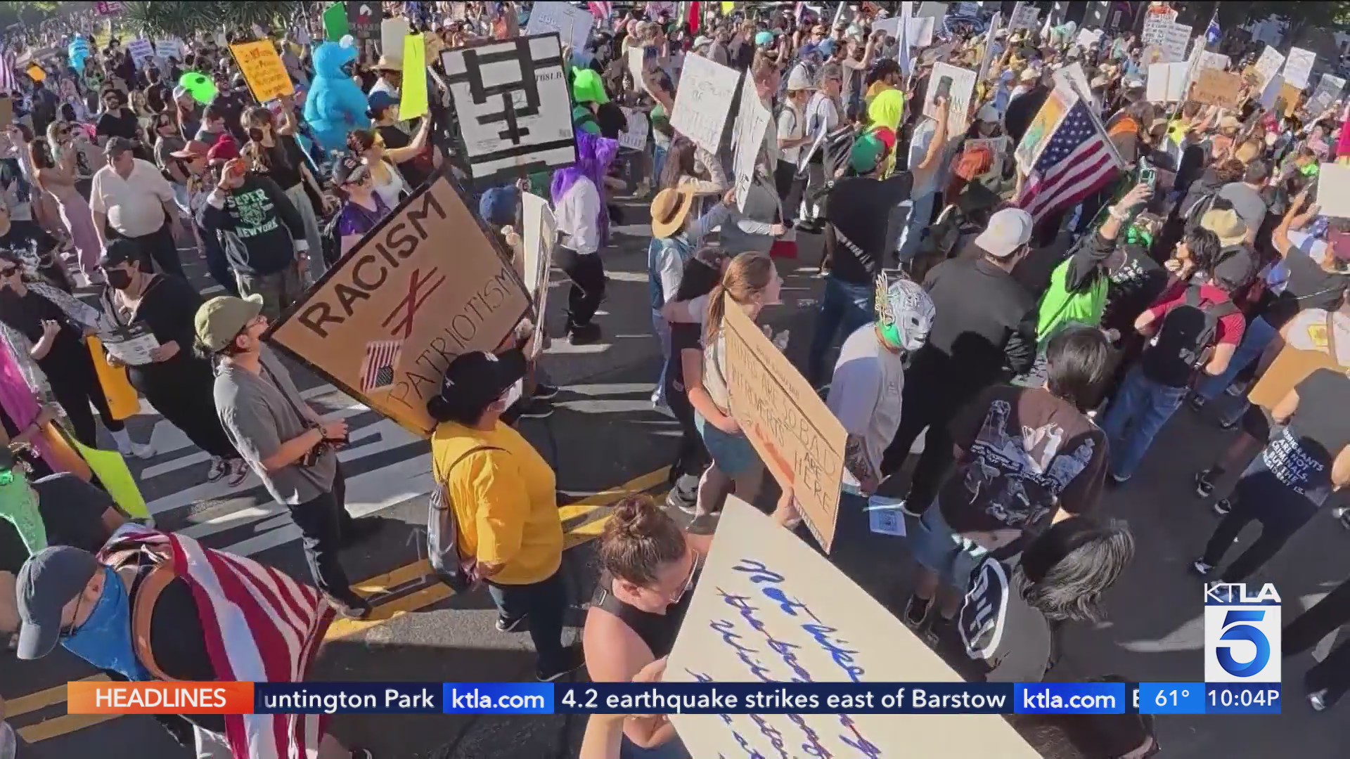 Gates installed on 101 Freeway ramps ahead of 'No Kings' protest in Los ...