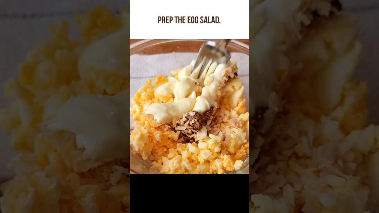 A new way to make egg salad sandwich with rice