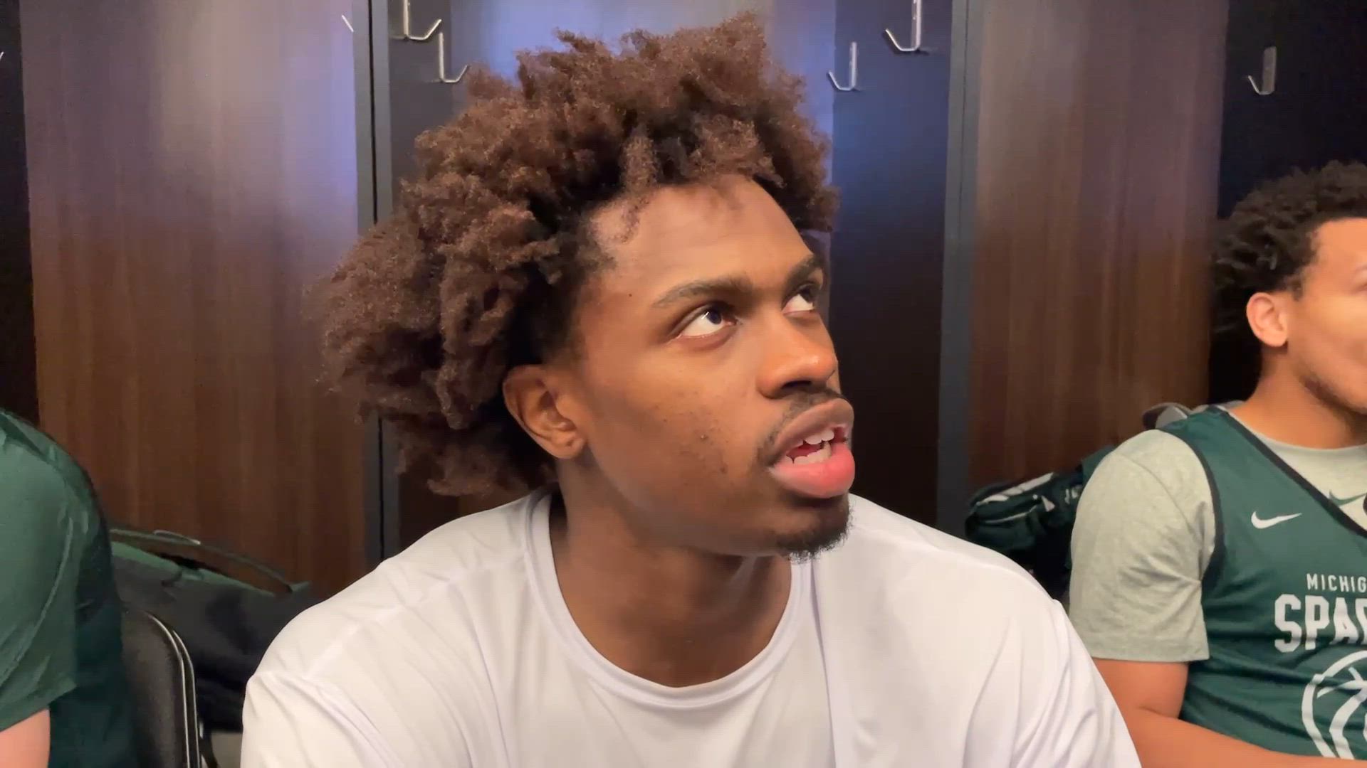 Michigan State Spartans forward Coen Carr on the Sweet 16