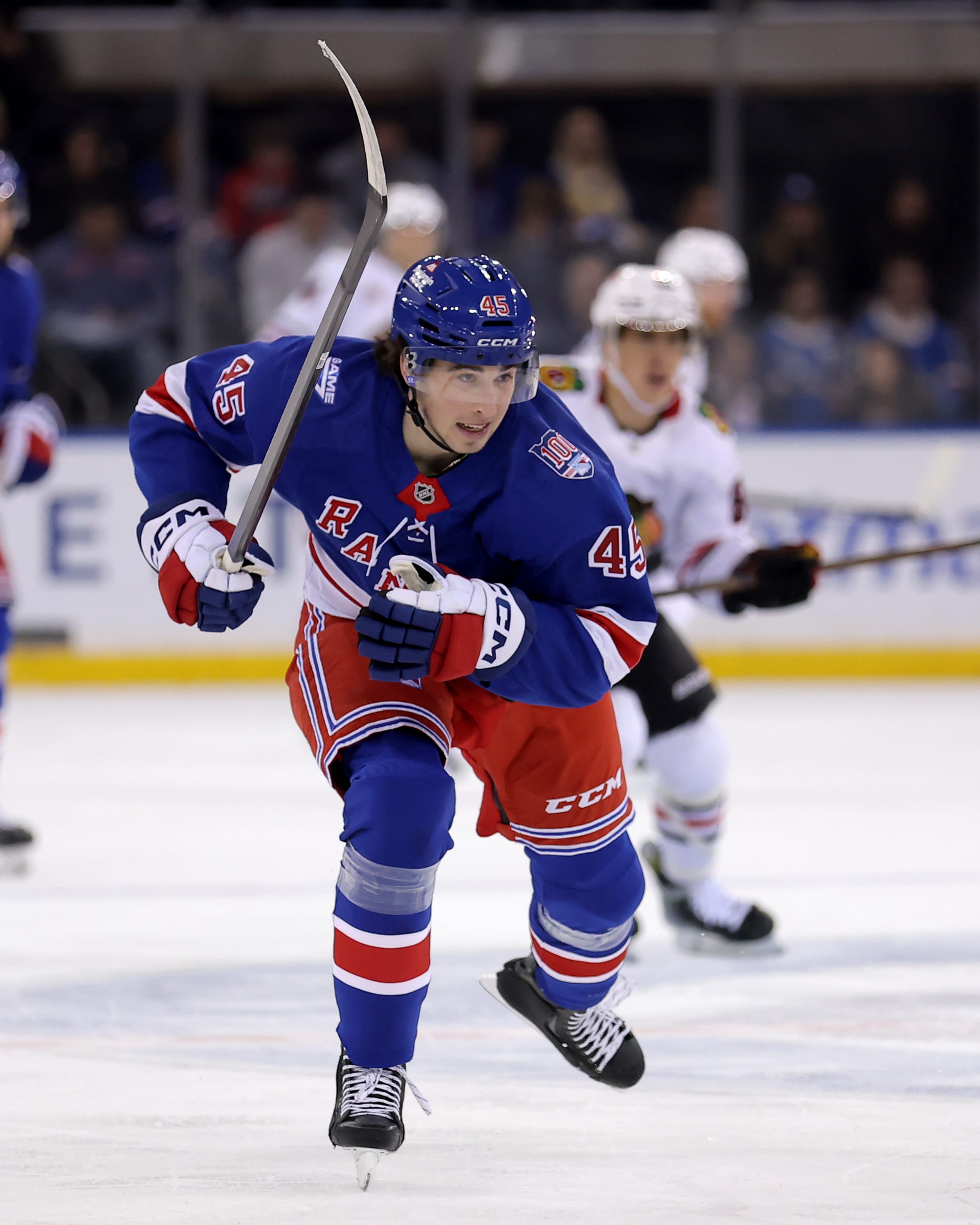 Drew Fortescue earns assist in NHL debut for Rangers