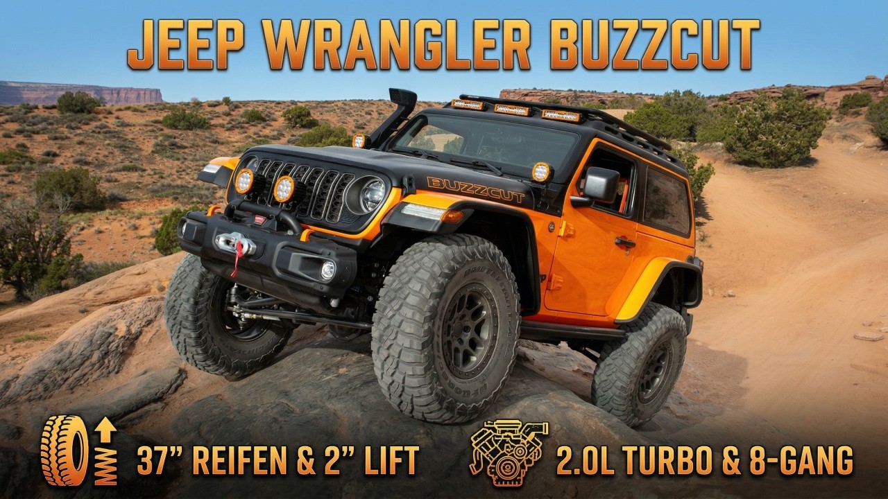 2026 Jeep Wrangler BUZZCUT concept: 37-Zoll-Offroad-Monster