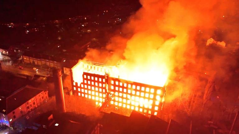 Teenager arrested on suspicion of arson after fire rips through ...